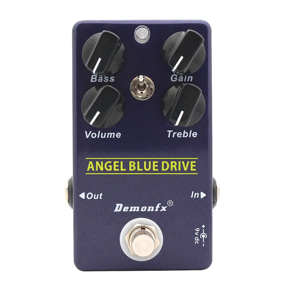 Demonfx ANGEL BLUE DRIVE Guitar Effect Pedal Overdrive With 2 mode ...