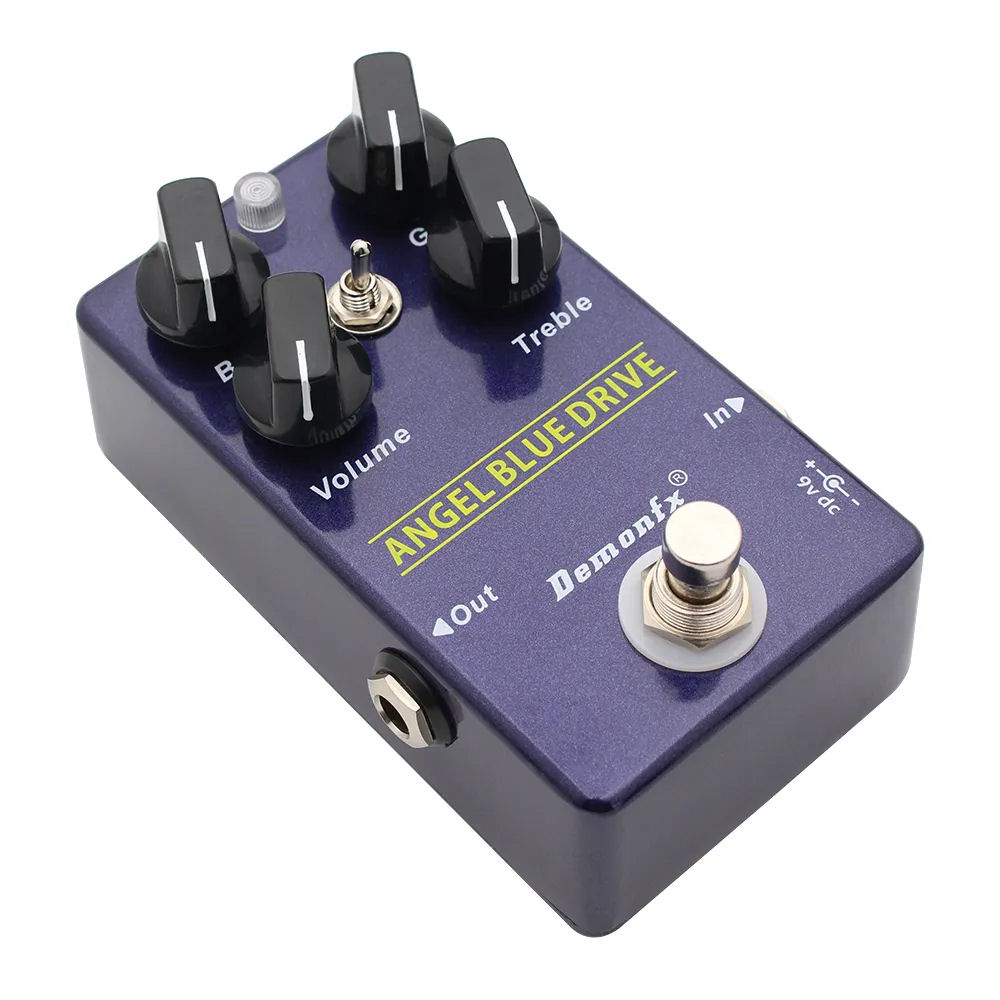 Demonfx ANGEL BLUE DRIVE Guitar Effect Pedal Overdrive With 2 mode ...